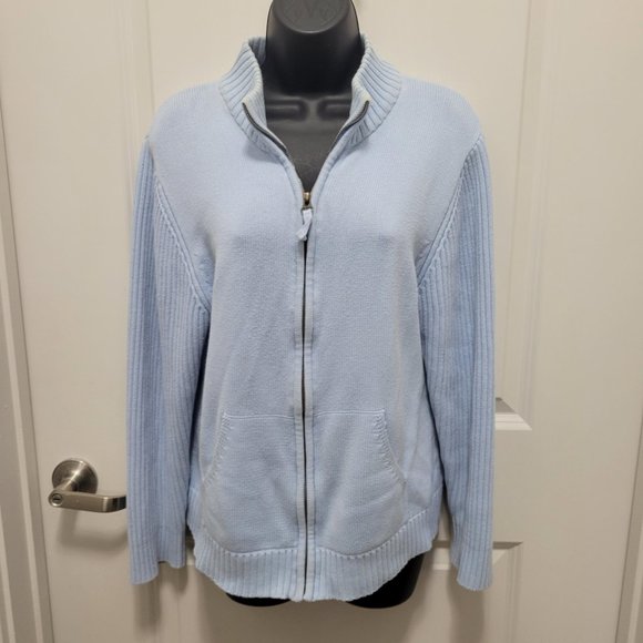 Life Is Good | Sweaters | Life Is Good Womens 0 Cotton Ribbed Zip Up ...